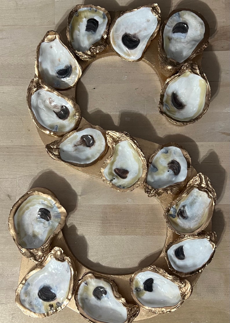Oyster Shell Letter - Etsy