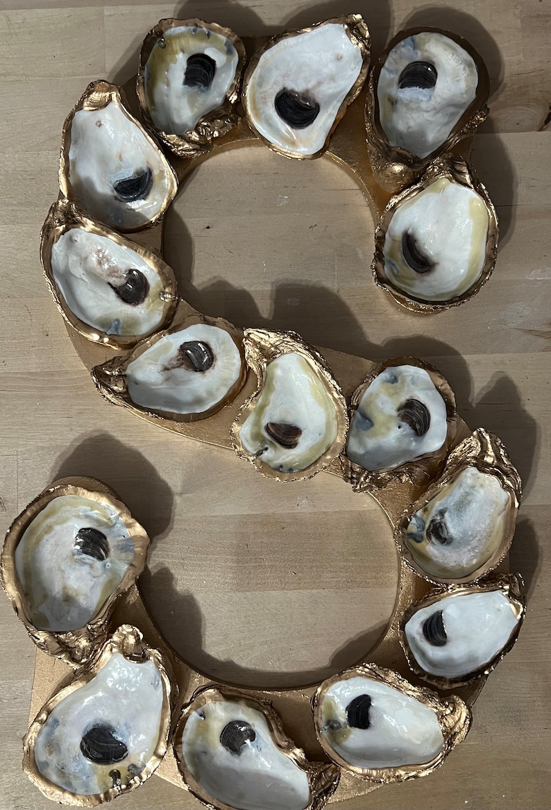 Oyster Shell Letter - Etsy