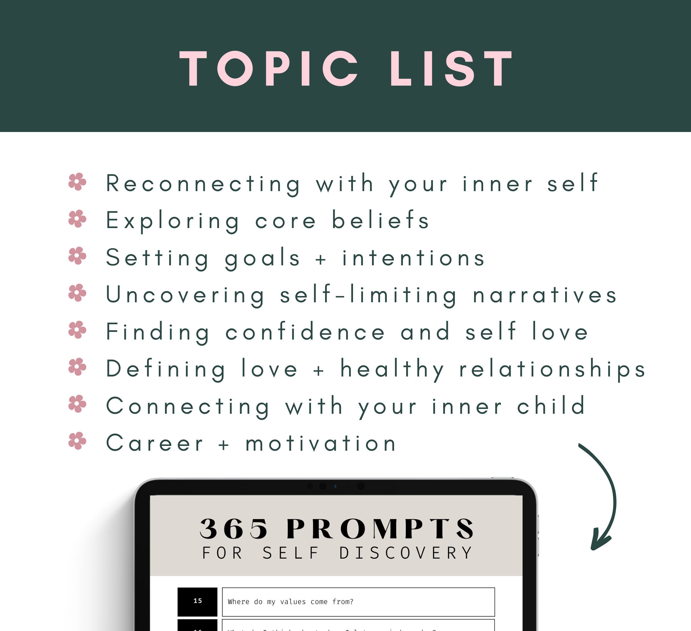 365 Journal Prompts for Self-discovery Shadow Work Self Reflection ...