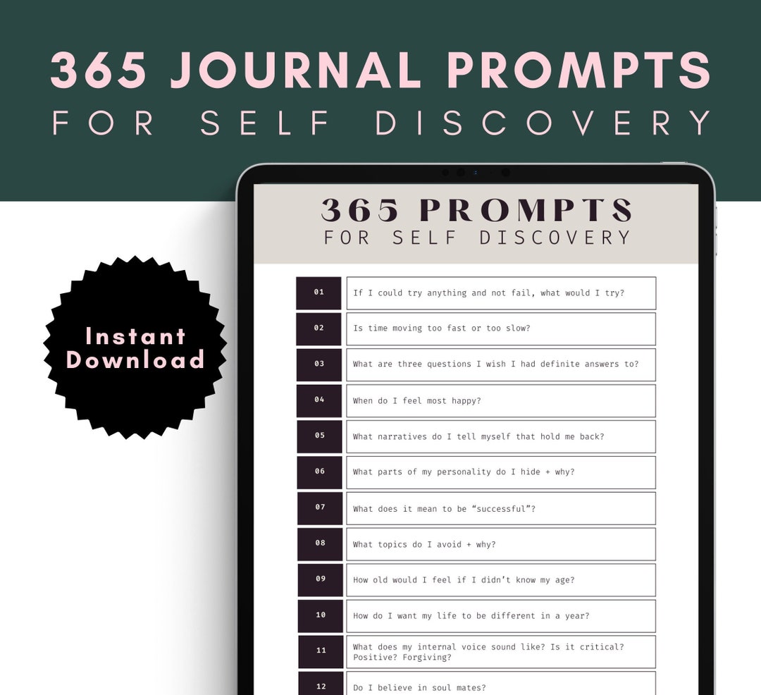 365 Journal Prompts for Self-discovery | Shadow Work | Self Reflection ...