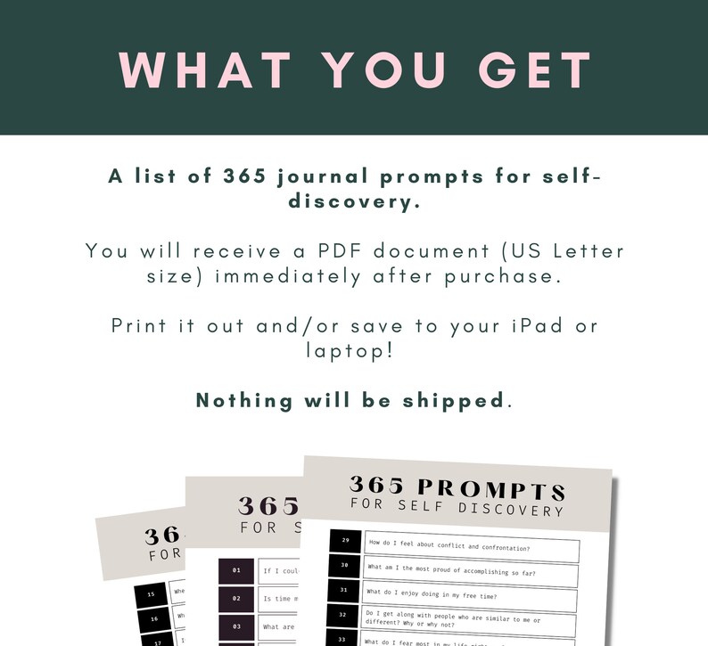365 Journal Prompts for Self-discovery Shadow Work Self Reflection ...