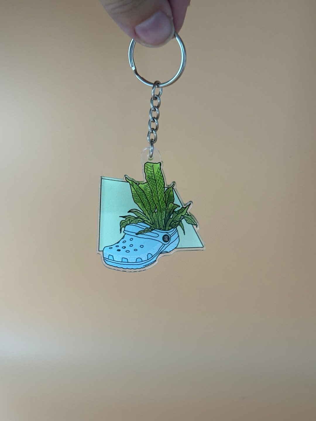 Foxy Clog Bootanical Keyring - Etsy