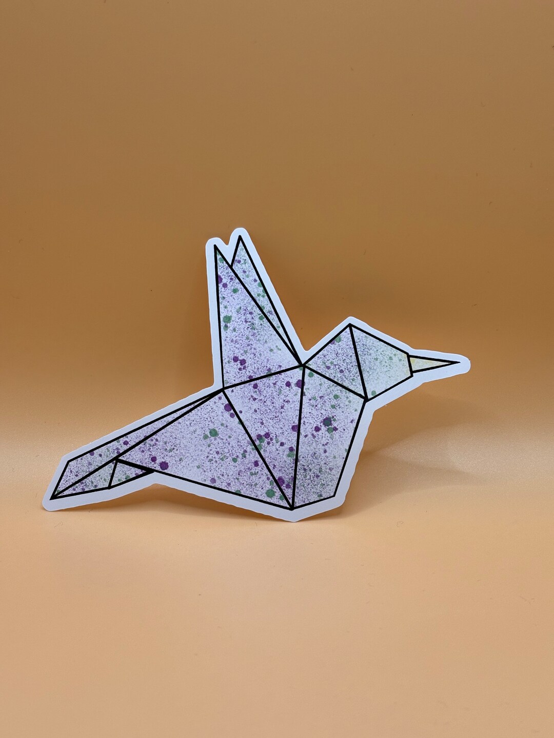 Origami Bird Sticker - Etsy