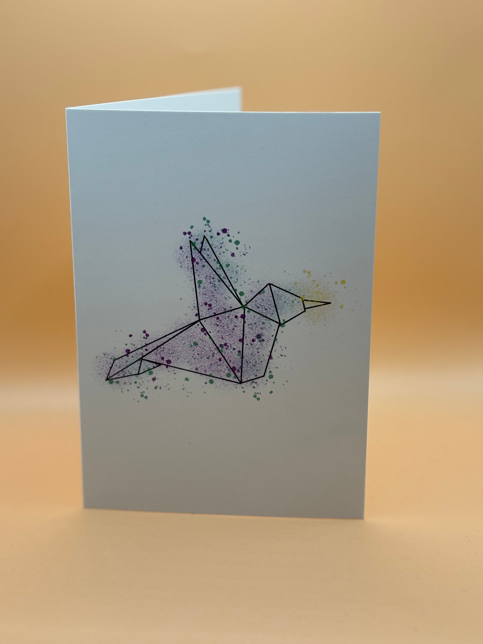 Origami Bird Greetings Card - Etsy