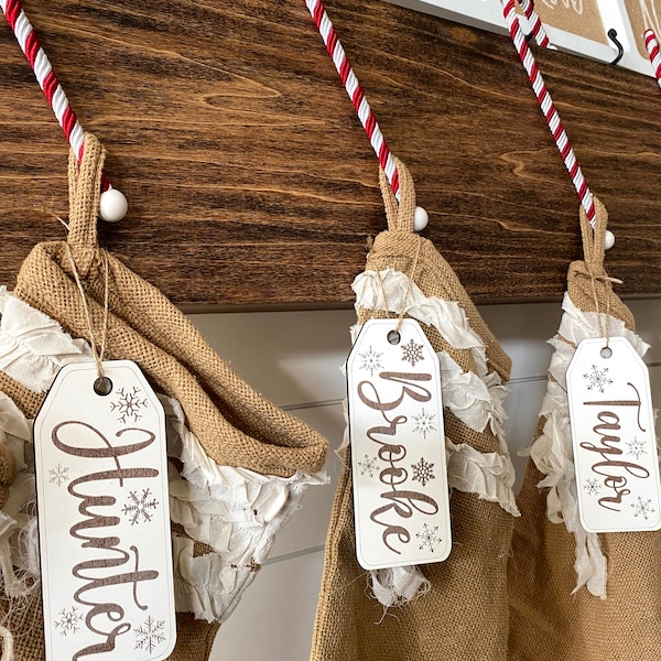 Christmas Stocking Tags - Etsy