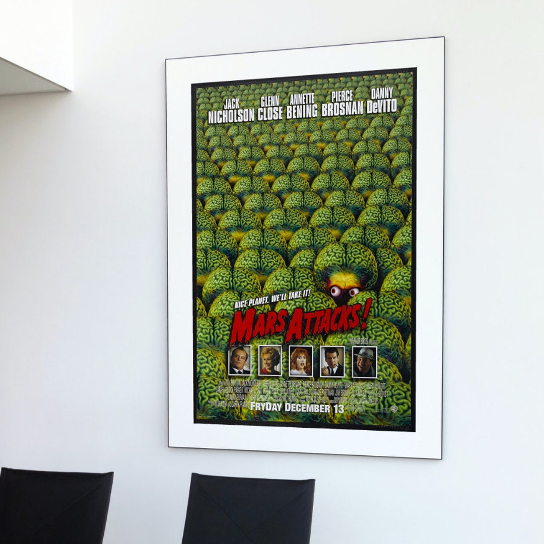 Mars Attacks Poster Instant Download in Svg Png Jpg and Pdf - Etsy