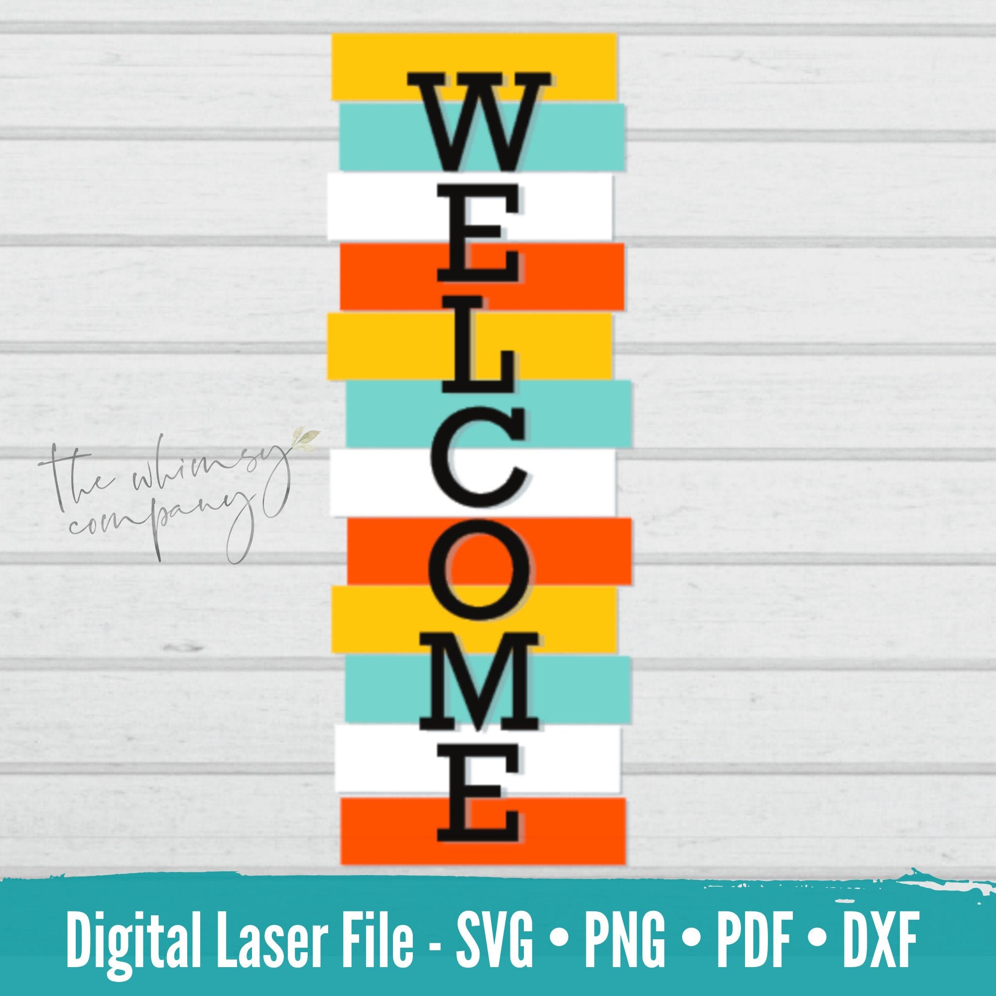Welcome Plank SVG File Welcome Sign Digital Sign Welcome | Etsy