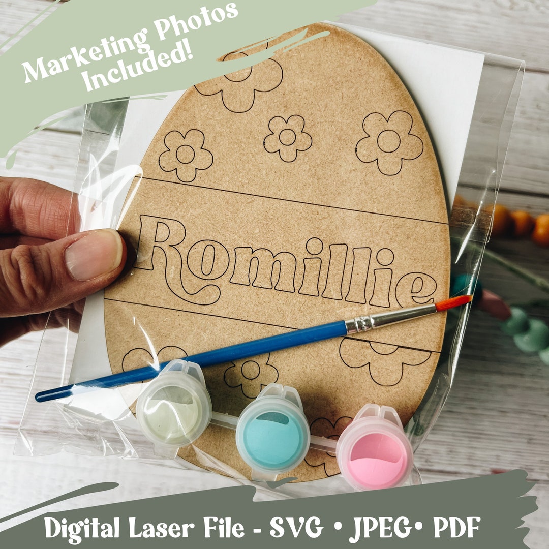 Easter Diy Paint Kit, Easter Egg SVG, SVG File, Digital File, Instant ...