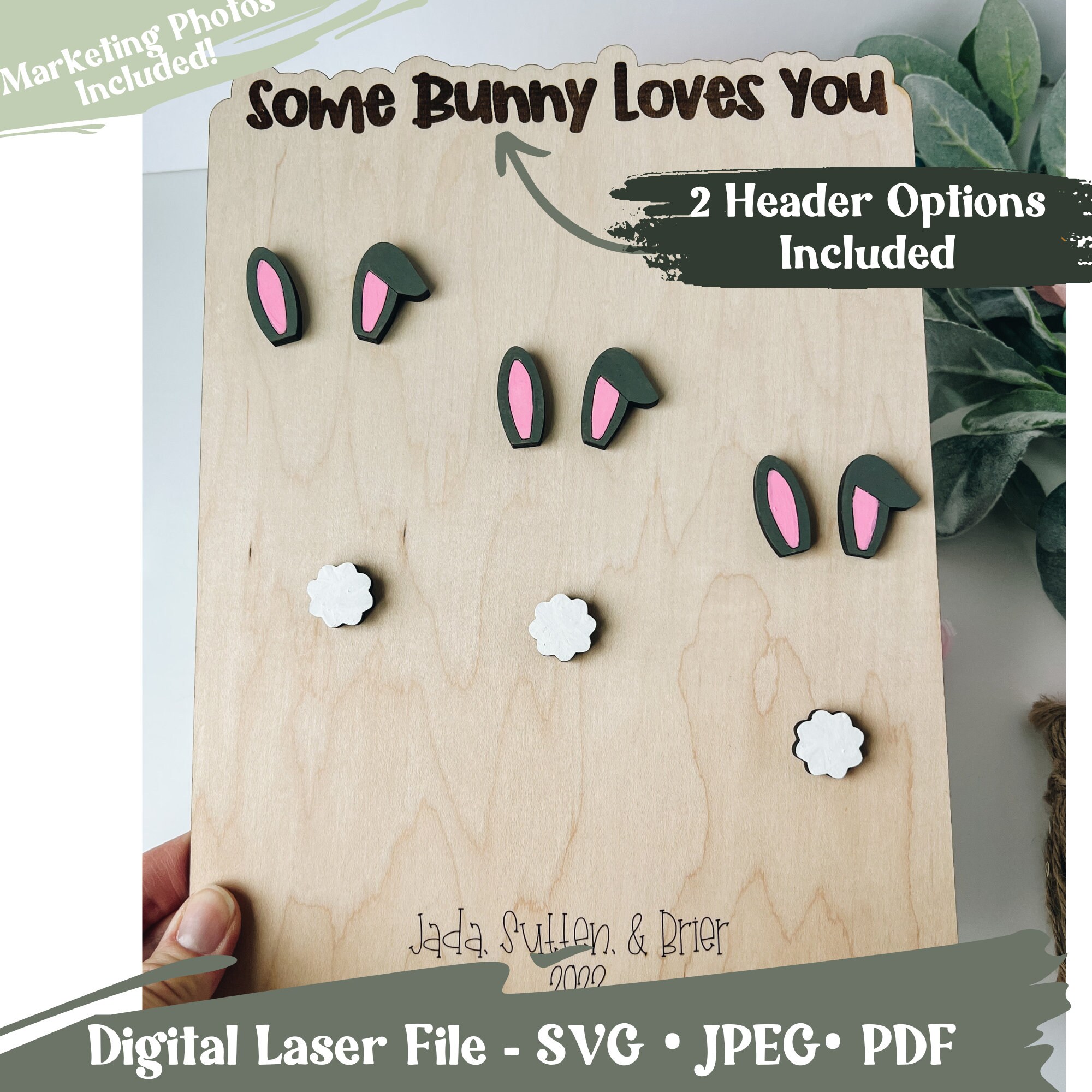 Some Bunny Loves You Svg, Easter DIY, Easter Keepsake, SVG File ...