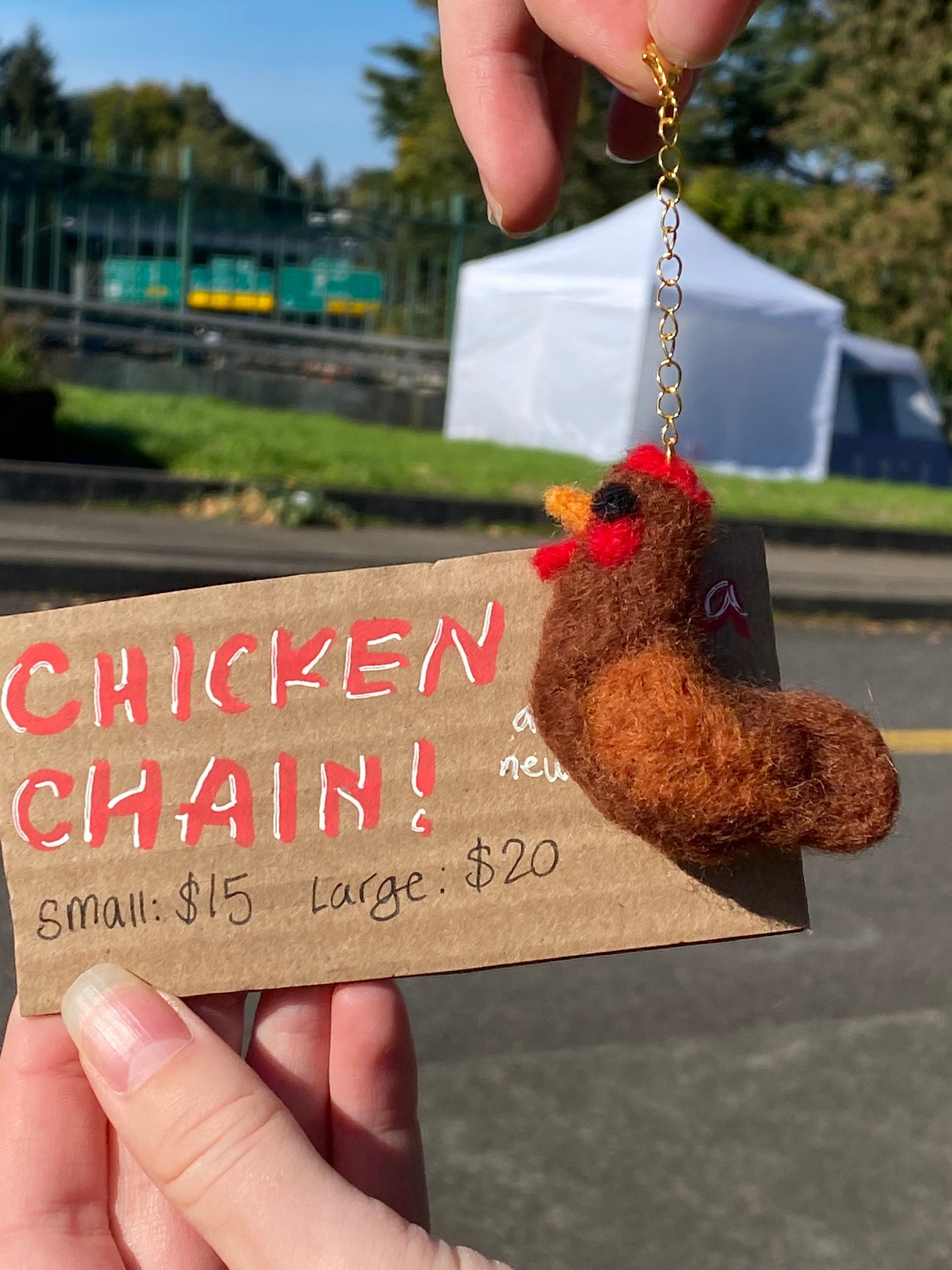 Chicken on a chain | Etsy