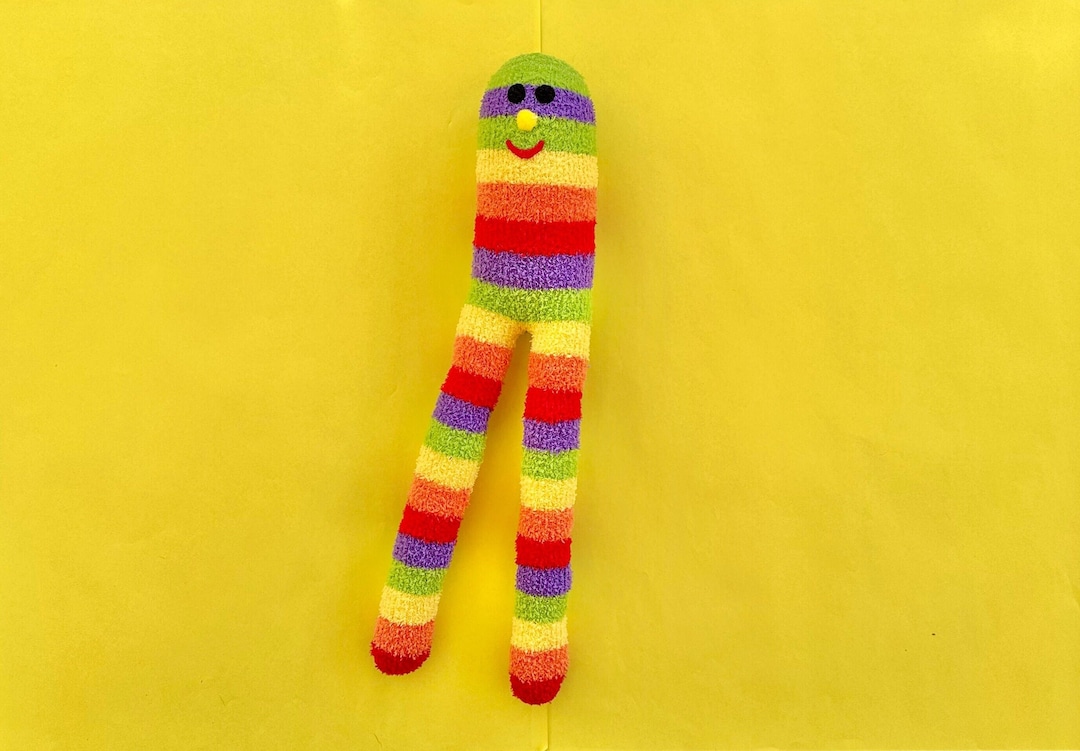 Fuzzy Rainbow Narm™, Yellow Nose - Etsy