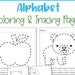 Preschool Alphabet Back to School Worksheets Prek Alphabet Printables ...