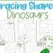 Preschool Tracing Shapes - Dinosaurs, Preschool Printables, Preschool ...