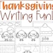 Preschool Thanksgiving Writing & Coloring Fun, Preschool Worksheets ...