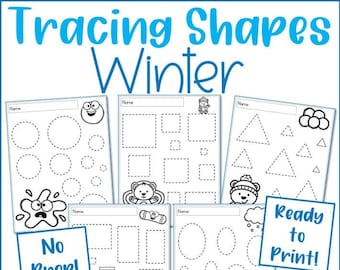 winter shapes worksheet