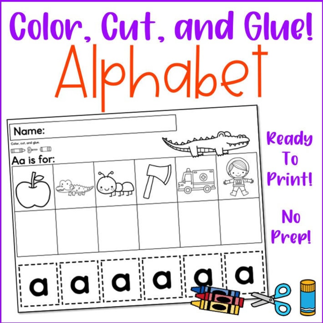 Back to School Preschool Alphabet Activity Fine Motor Skills Alphabet ...