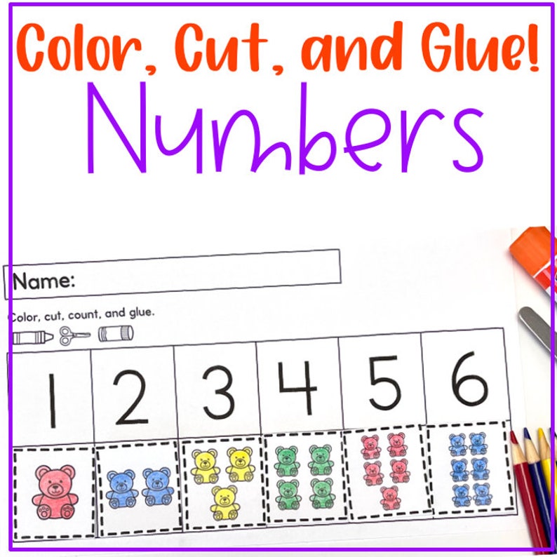 Back to School Preschool Number and Counting Worksheets Number ...