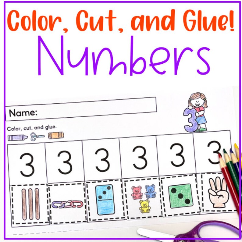 Back to School Preschool Number and Counting Worksheets Number ...