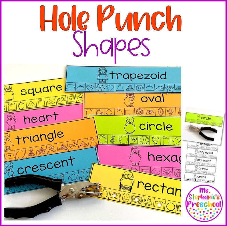 Hole Punch Activities Preschool, Fine Motor Skills Activity, Learning ...