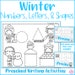Preschool Winter Writing & Coloring Fun, Preschool Winter Worksheets ...