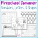 Preschool Summer Worksheets Coloring Activities Prek Summer Writing ...