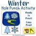 Winter Hole Punch Preschool Fine Motor Activity - Printable Resource ...