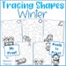 Winter Preschool Tracing Shapes, Preschool Printables Worksheets ...