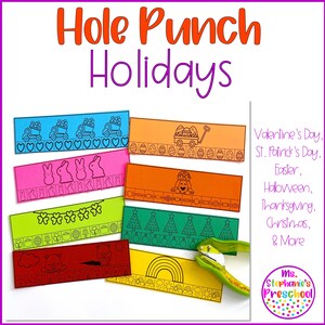 Hole Punch Activities Preschool, Fine Motor Skills Activity, Learning ...