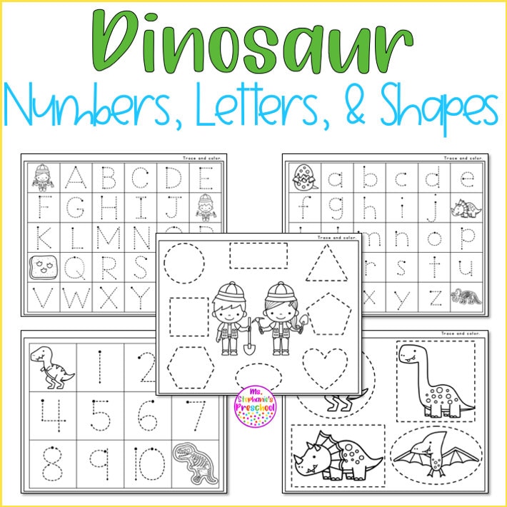Dinosaur Writing Fun, Preschool Dinosaur Printables, Handwriting ...