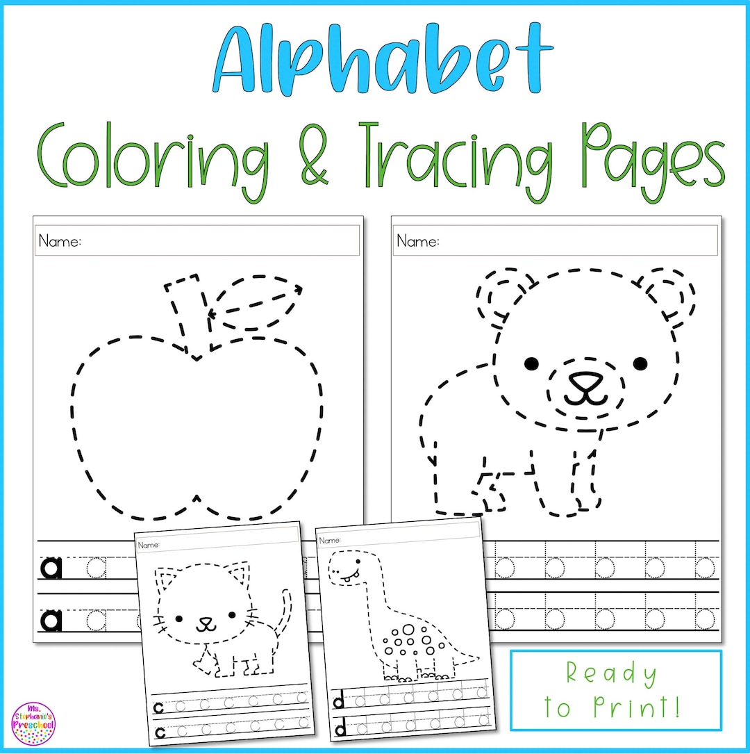 Preschool Alphabet Back to School Worksheets Prek Alphabet Printables ...
