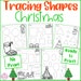 Preschool Tracing Shapes - Christmas, Preschool Printables, Preschool ...