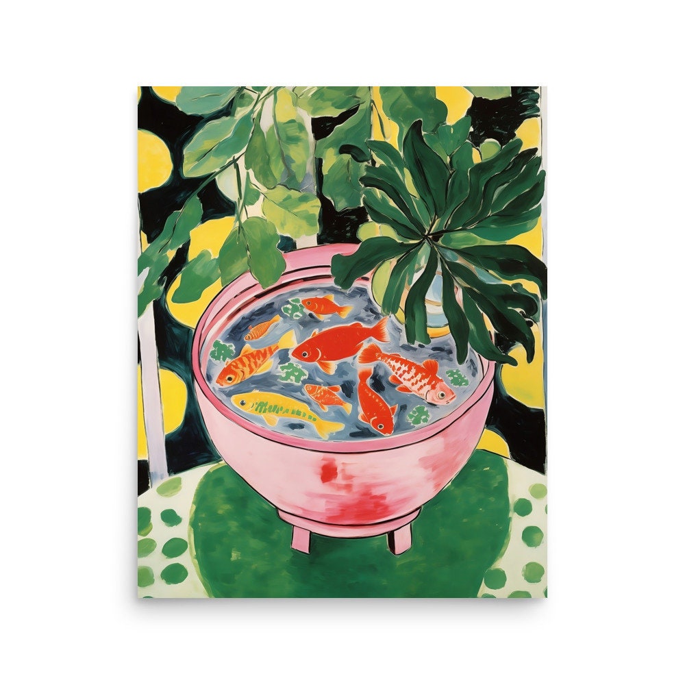 Henri Matisse Goldfish Art Matisse Inspired Goldfish Vintage - Etsy ...