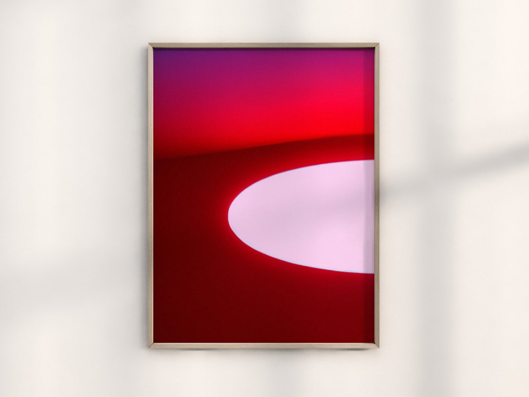 James Turrell Red Sun Physical Print | Abstract Geometric Wall Art ...