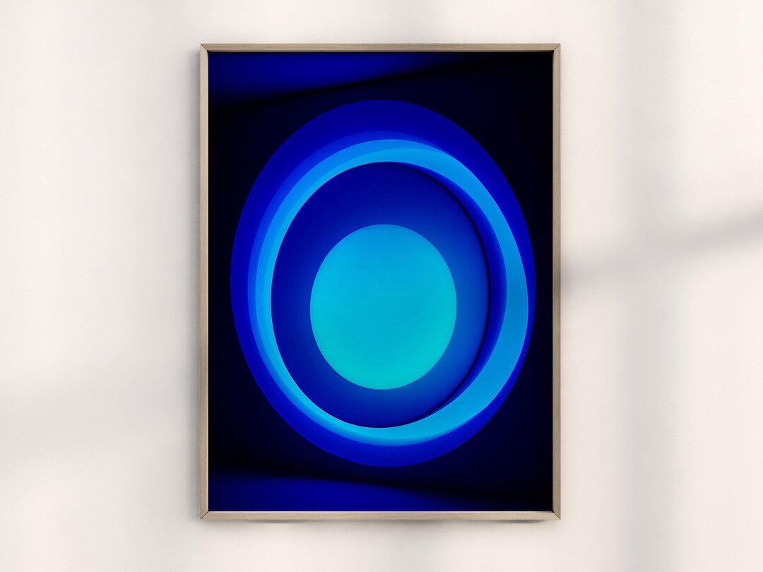 James Turrell Evil Eye Inspired Print, Abstract Visionary Art, Light ...