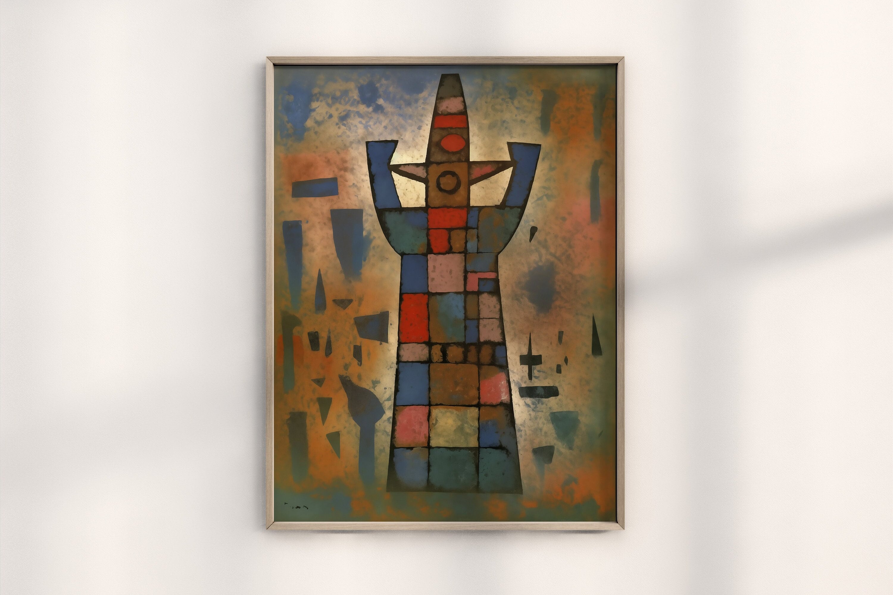Paul Klee Angelus Novus Poster Klee's Angelic Art Modern - Etsy