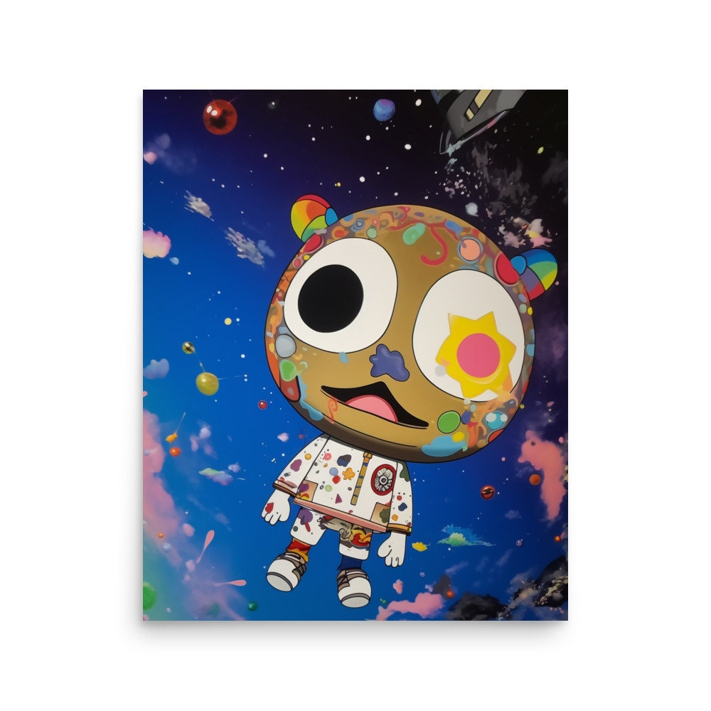 Takashi Murakami Space Bear Print, Murakami Art, Japanese Art, Wall ...
