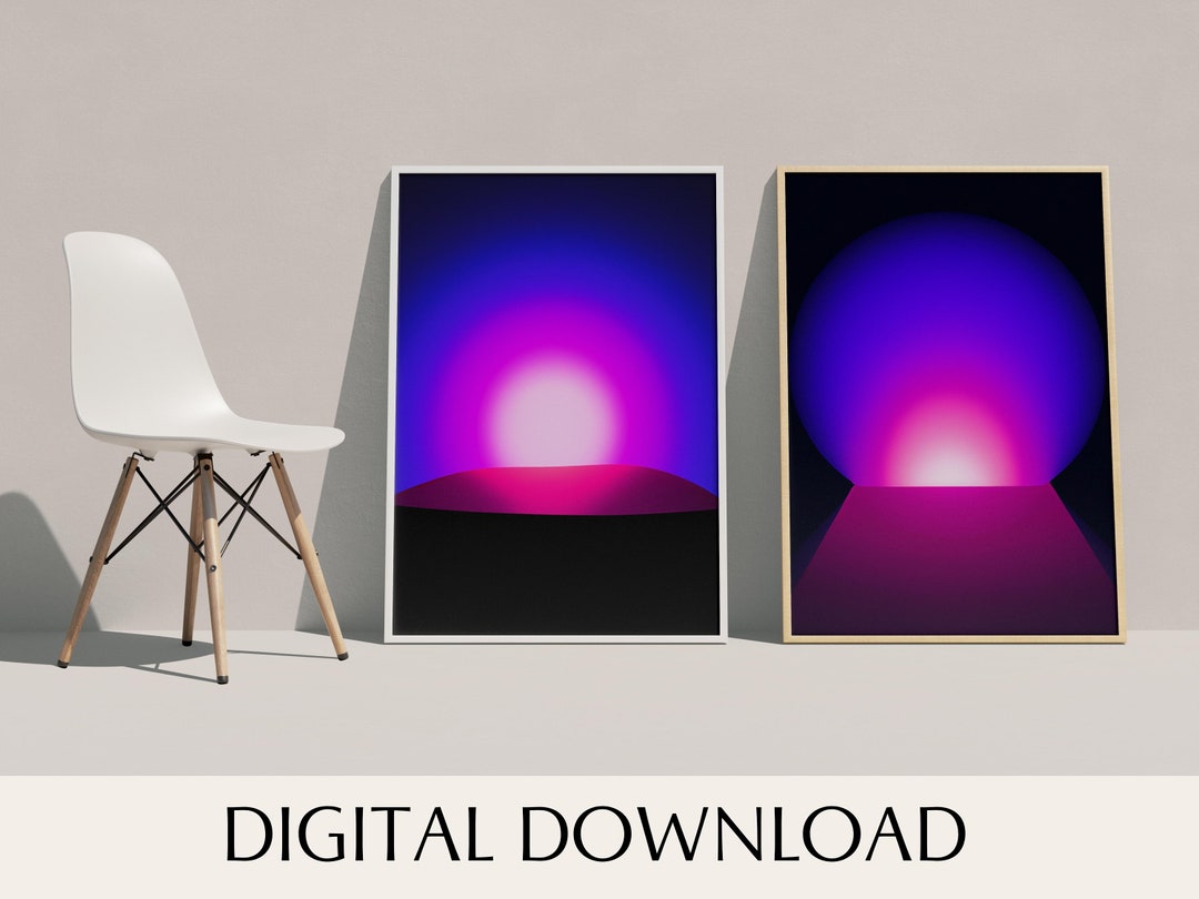 Set of 2 James Turrell Print, James Turrell Poster, Abstract Wall Art ...