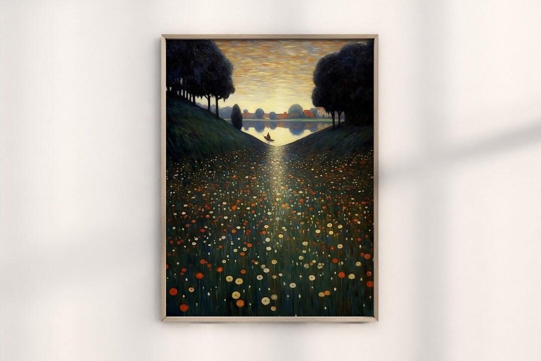 Gustav Klimt Enchanted Forest Print, Klimt Artwork Reproduction ...