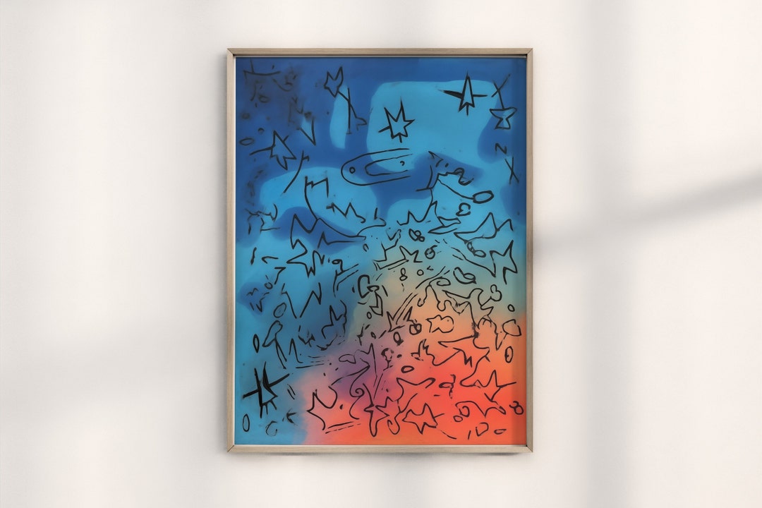 Paul Klee Blue Abstract Print, Klee's Blue Modern Artwork, Abstract Art ...