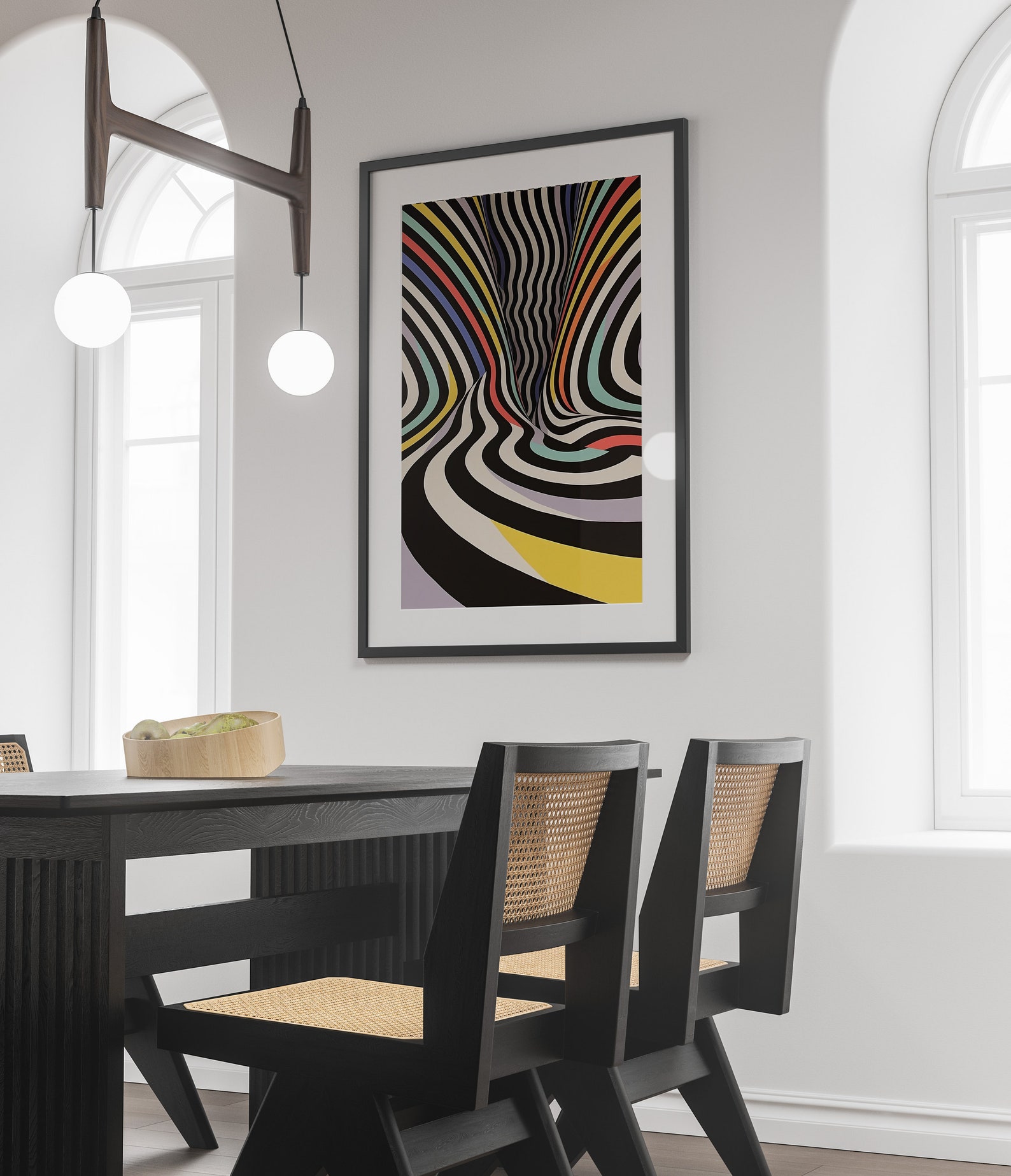 Bridget Riley Intersecting Waves Print,modern Op Art Wave Design ...