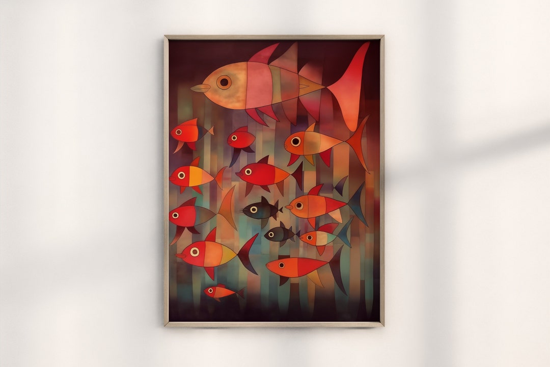 Paul Klee Fish Magic Poster Print, Abstract Fish Art Klee, Klee's Magic ...