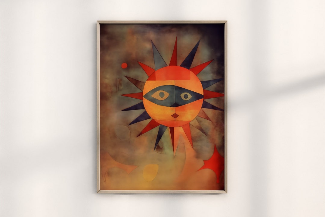 Paul Klee Fire in the Evening Print, Abstract Evening Art, Klee ...