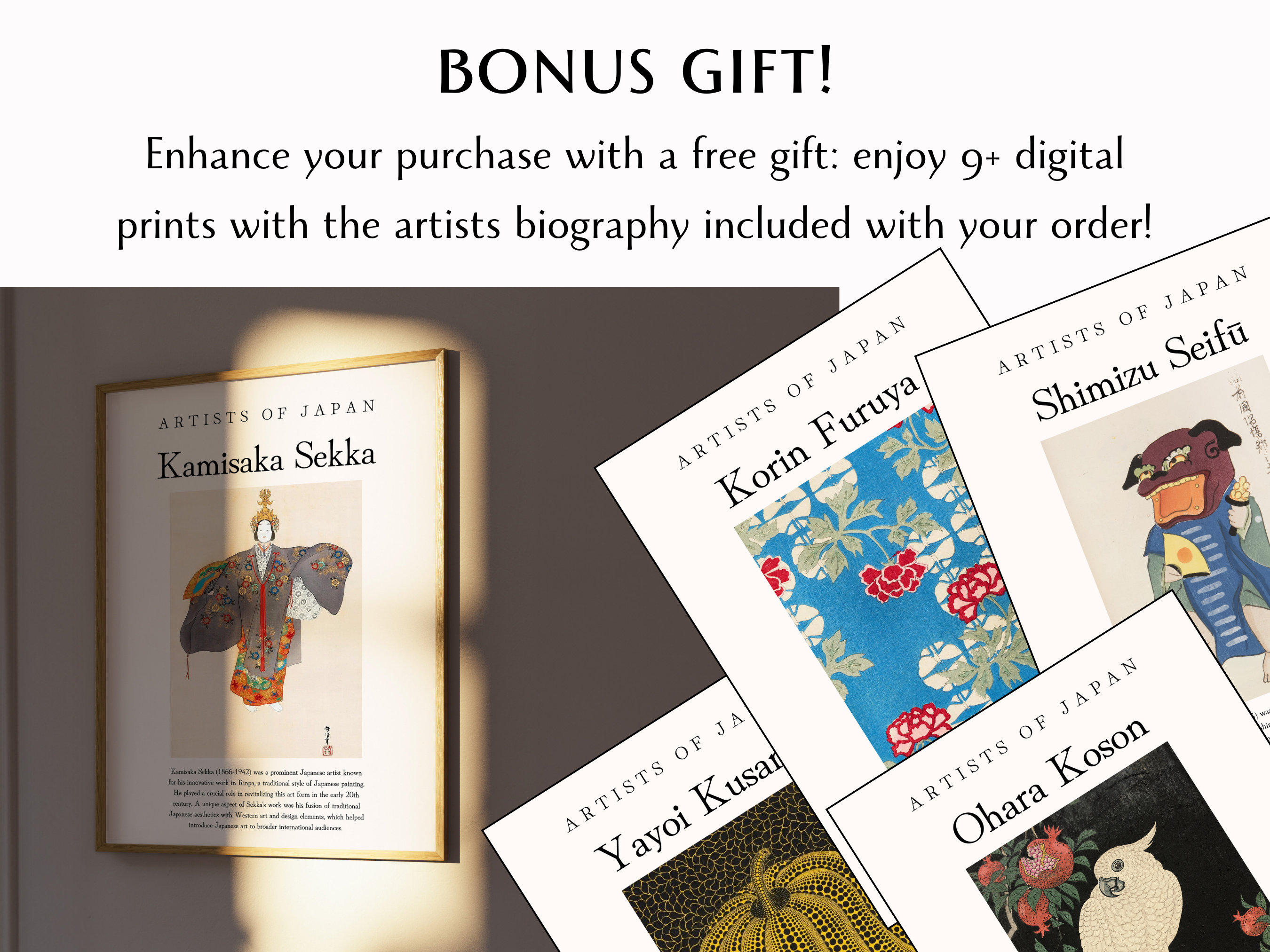 Vintage Japanese Gallery Wall Set of + 250, Gallery Wall Art Set ...