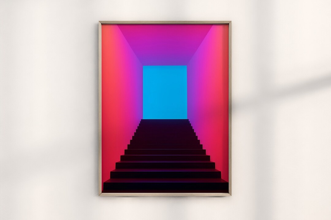 James Turrell Secret Passage Print, Turrell Inspired Passage Artwork ...