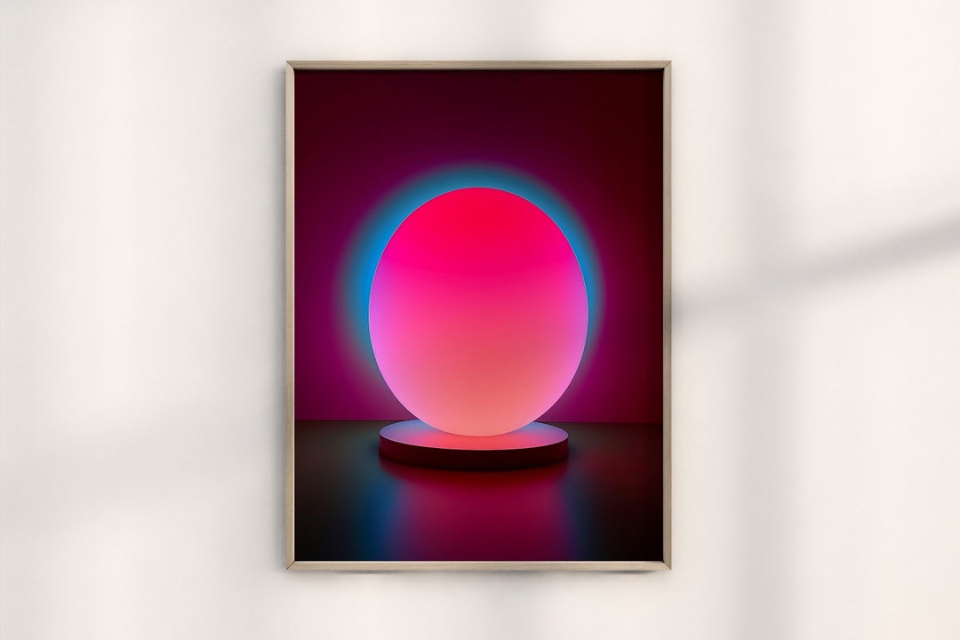 James Turrell Still Light Print, Turrell Inspired Light Artwork ...