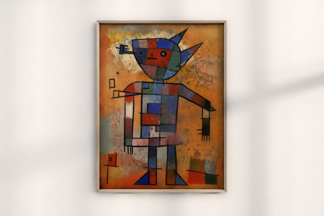 Paul Klee Engel Der Geschichte Print,modernist Art Klee Reproduction ...
