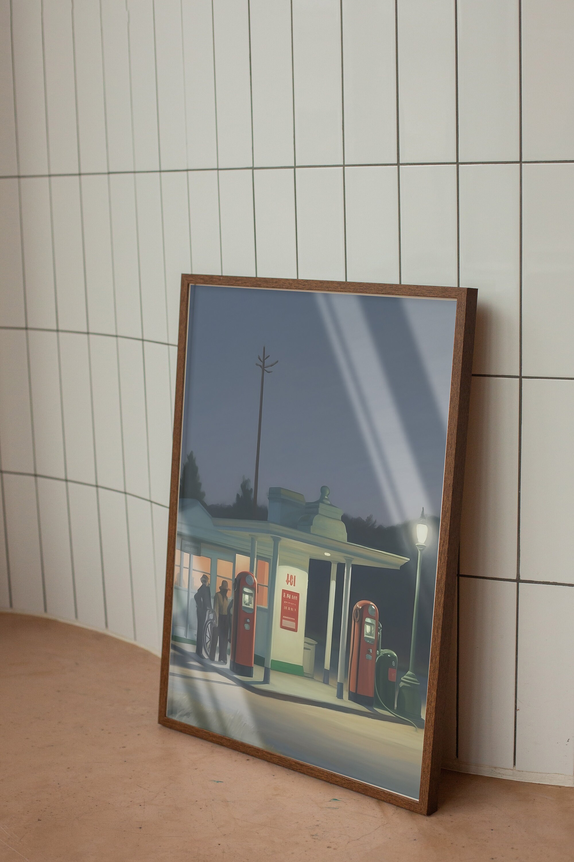 Edward Hopper Gas Station Print, Vintage Hopper Roadside Art,classic ...