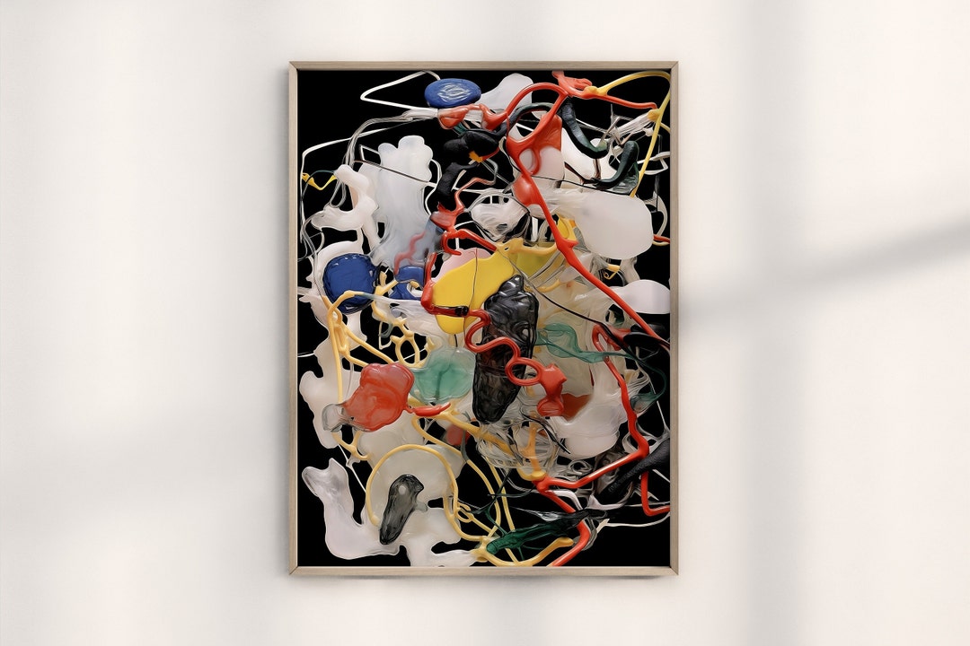 Jackson Pollock Drip Anatomy Print Authentic Abstract - Etsy UK