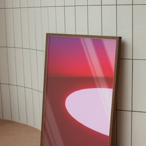 James Turrell Red Sun Physical Print | Abstract Geometric Wall Art ...
