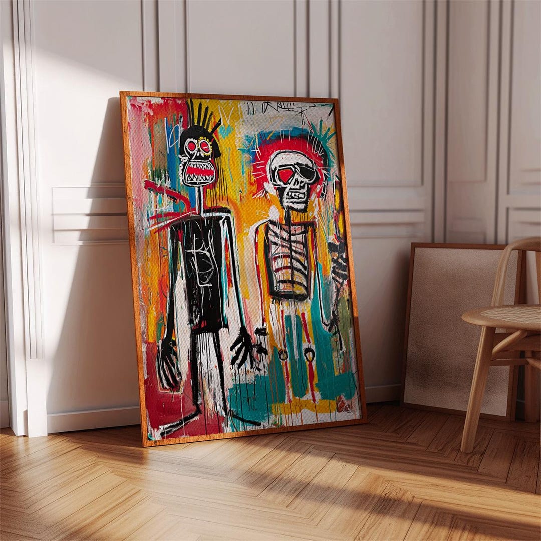 Basquiat Print, Abstract Art, Colorful Wall Art, Unique Art Prints ...